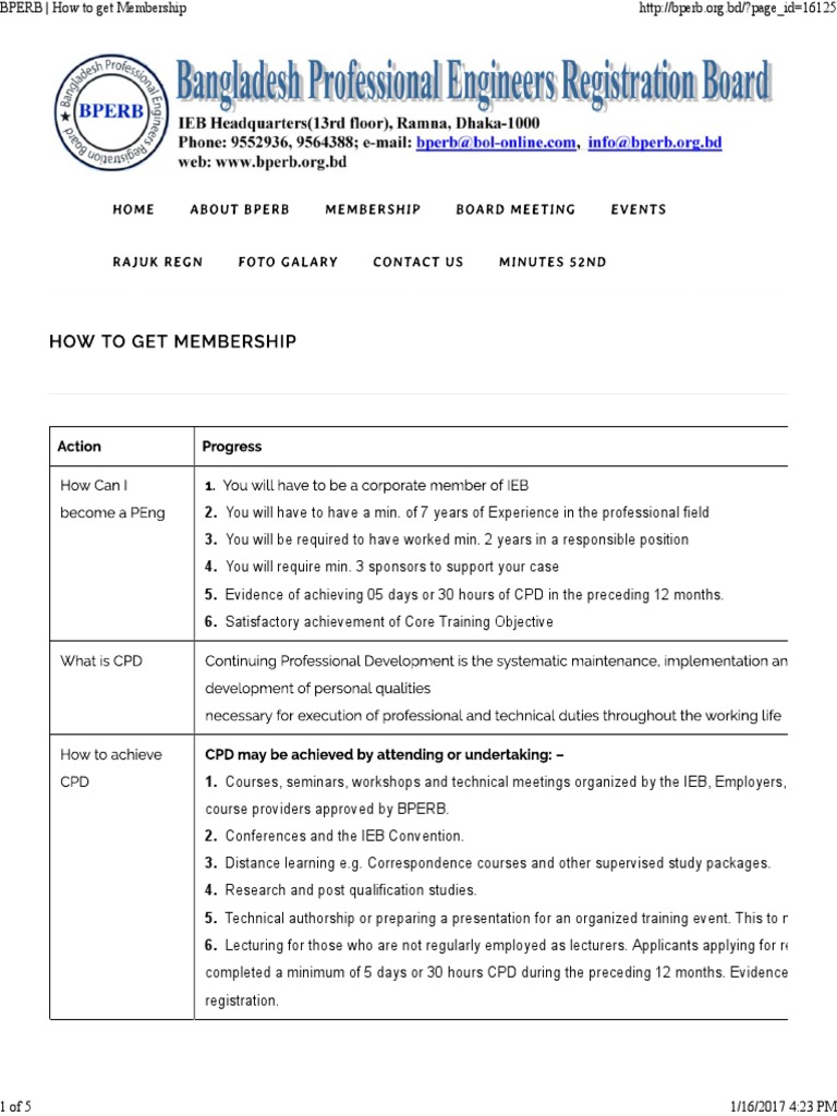 Requirement of PEng | PDF | Engineer | Engineering