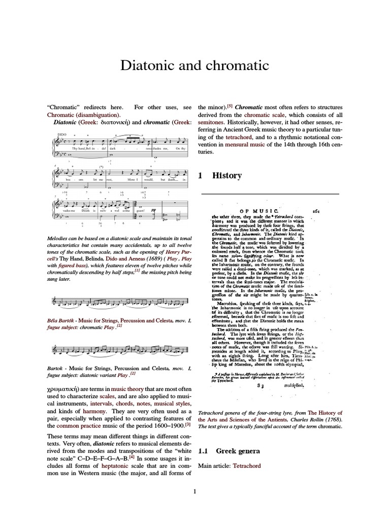 Diatonic and Chromatic | Interval (Music) | Scale (Music)