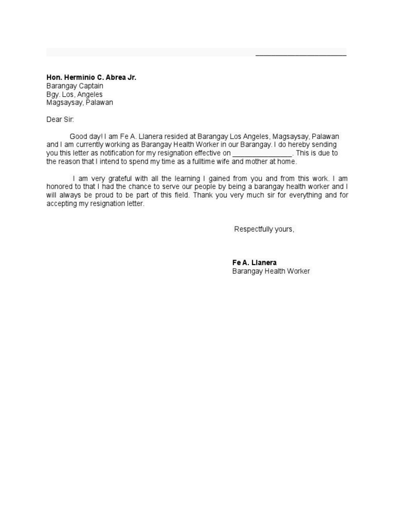 Resignation Letter | PDF