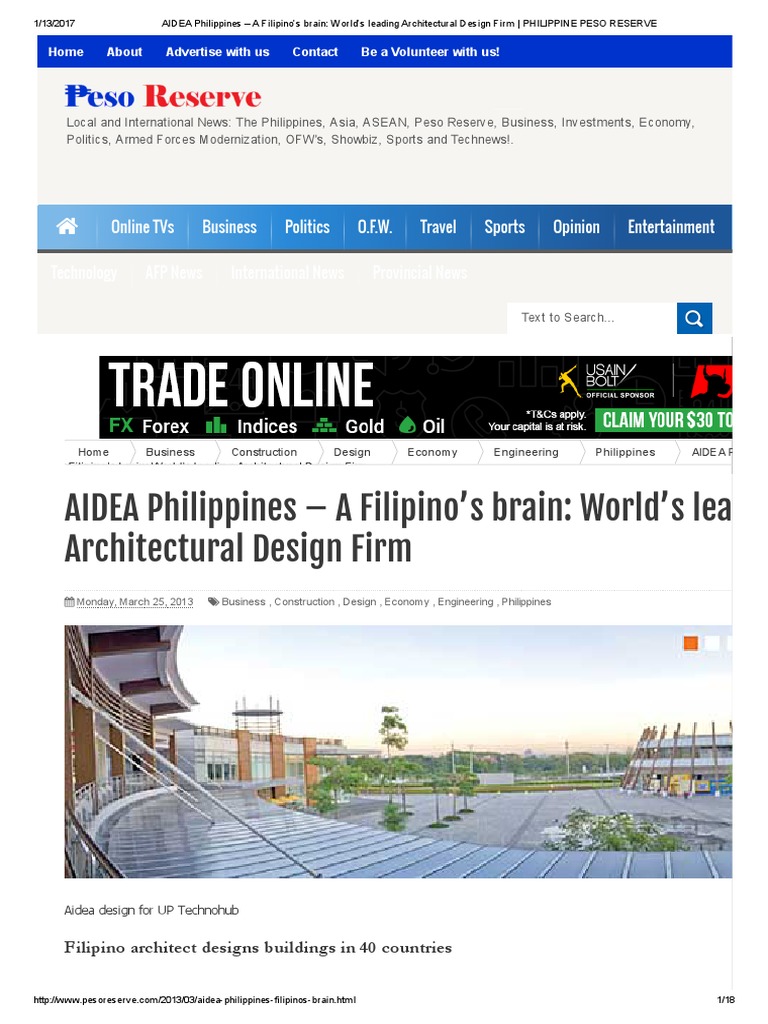 AIDEA Philippines – a Filipino’s Brain_ World’s Leading Architectural ...