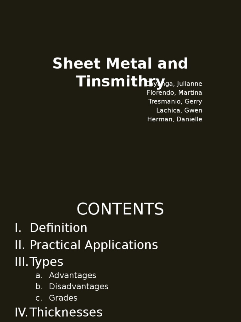 Sheet Metal and Tinsmithry | PDF | Home & Garden | Technology & Engineering