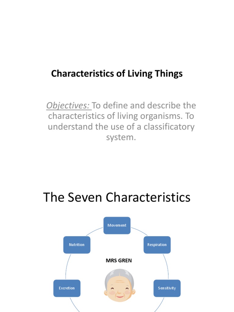 Characteristics of Living Things | PDF | Egg | Organisms