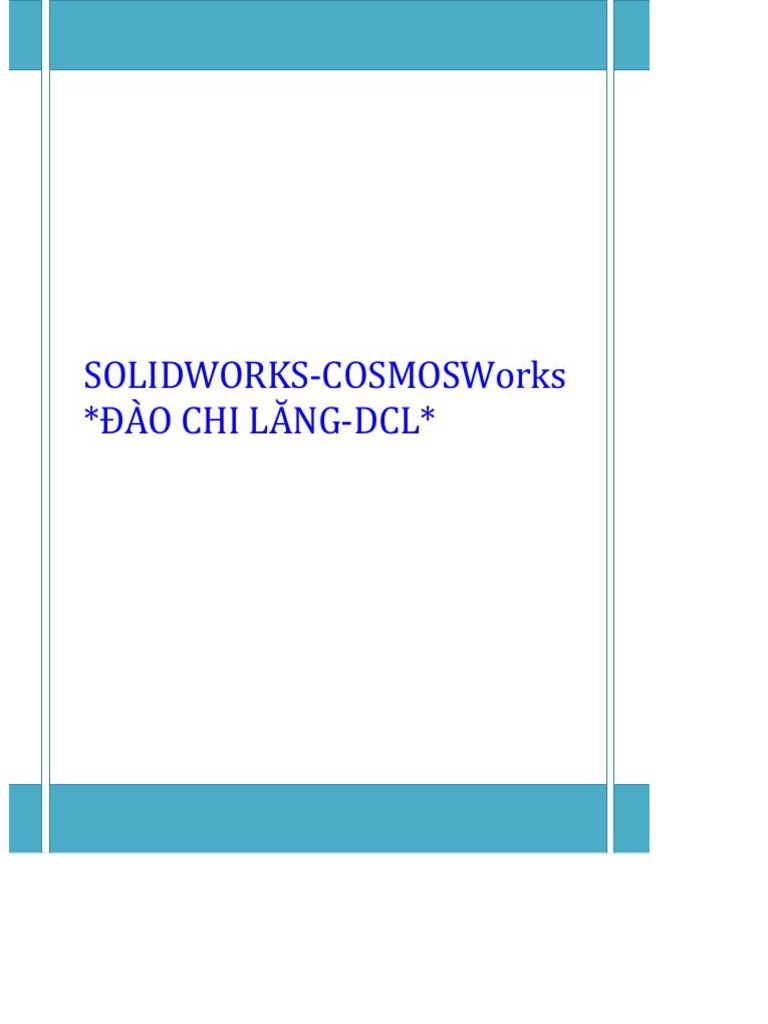 Solidworks Cosmos Works | PDF
