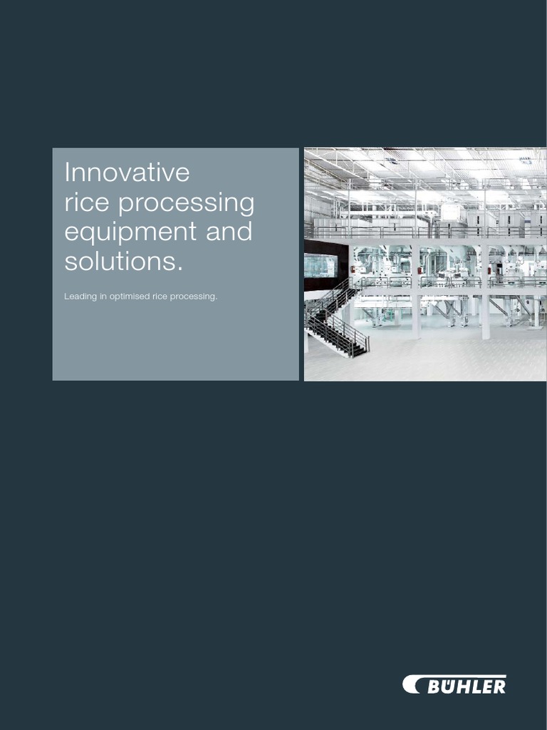 Buhler Rice Processing Catalogue Global 2015 | PDF | Automation | Rice
