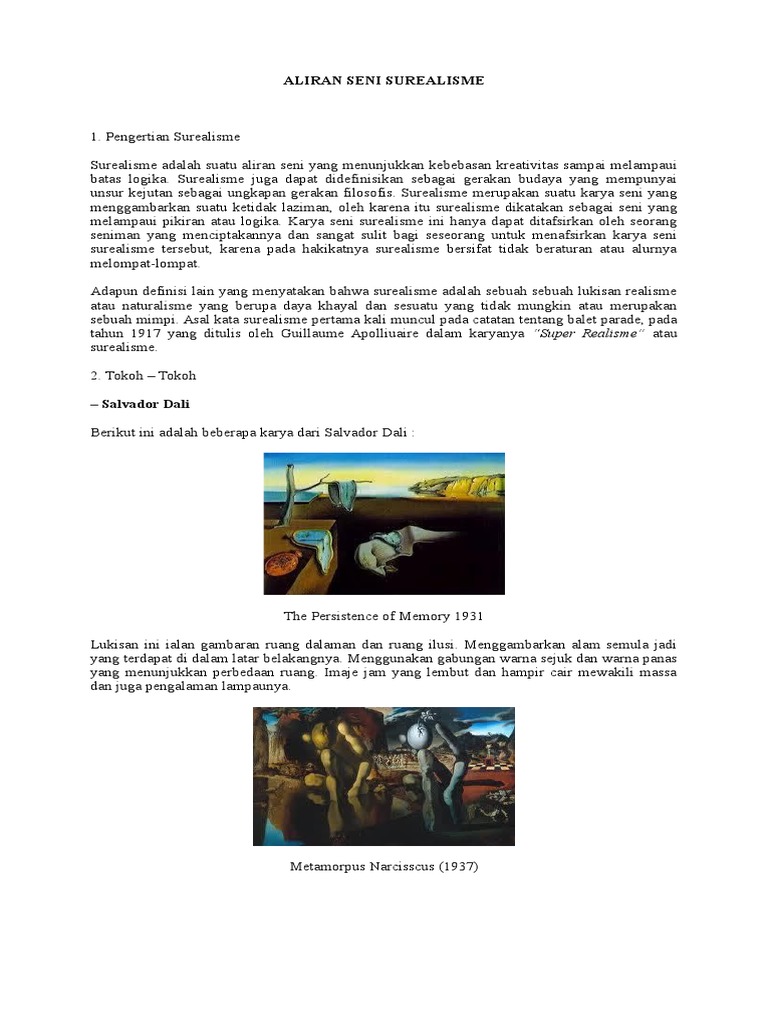 Aliran Seni Surealisme | PDF
