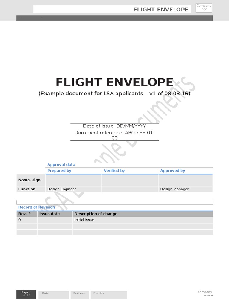 ABCD-FE-01-00 Flight Envelope - V1 08.03.16 | PDF | Flap (Aeronautics ...