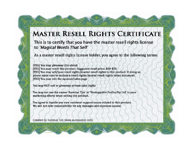 MRR License PDF | PDF