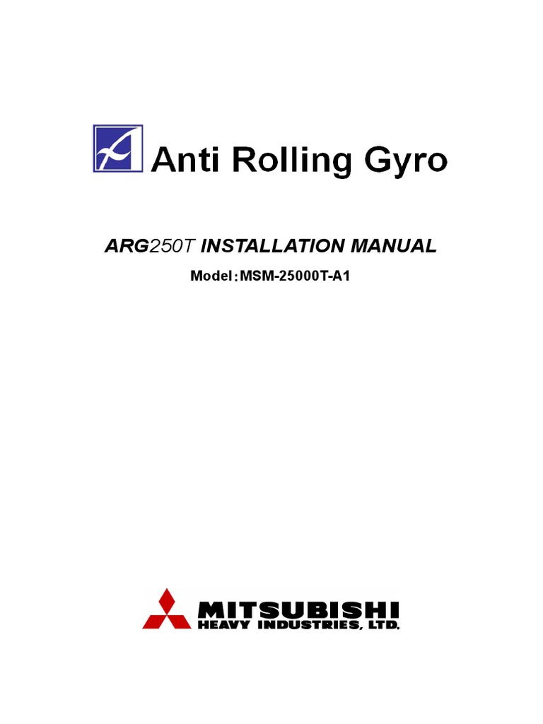 Anti Rolling Gyro Installation ARG250T | PDF | Electrical Connector ...