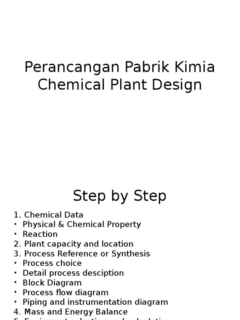 Step-by-Step Chemical Plant Design Guide | PDF