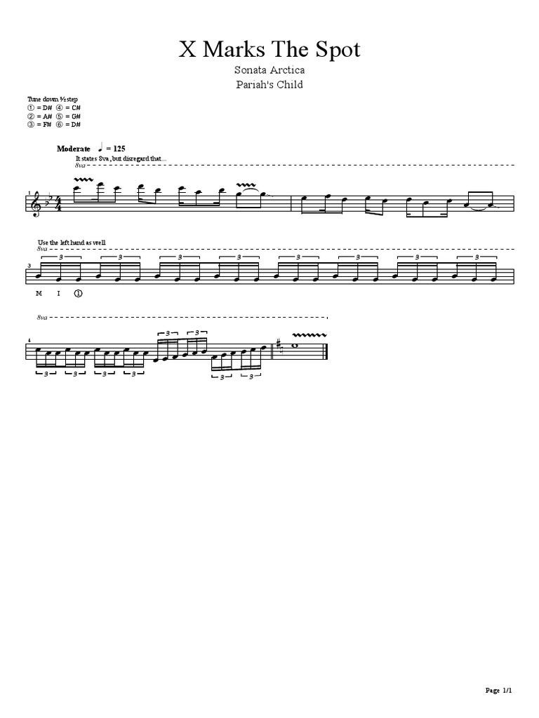 X Marks The Spot Keyboard Solo | PDF