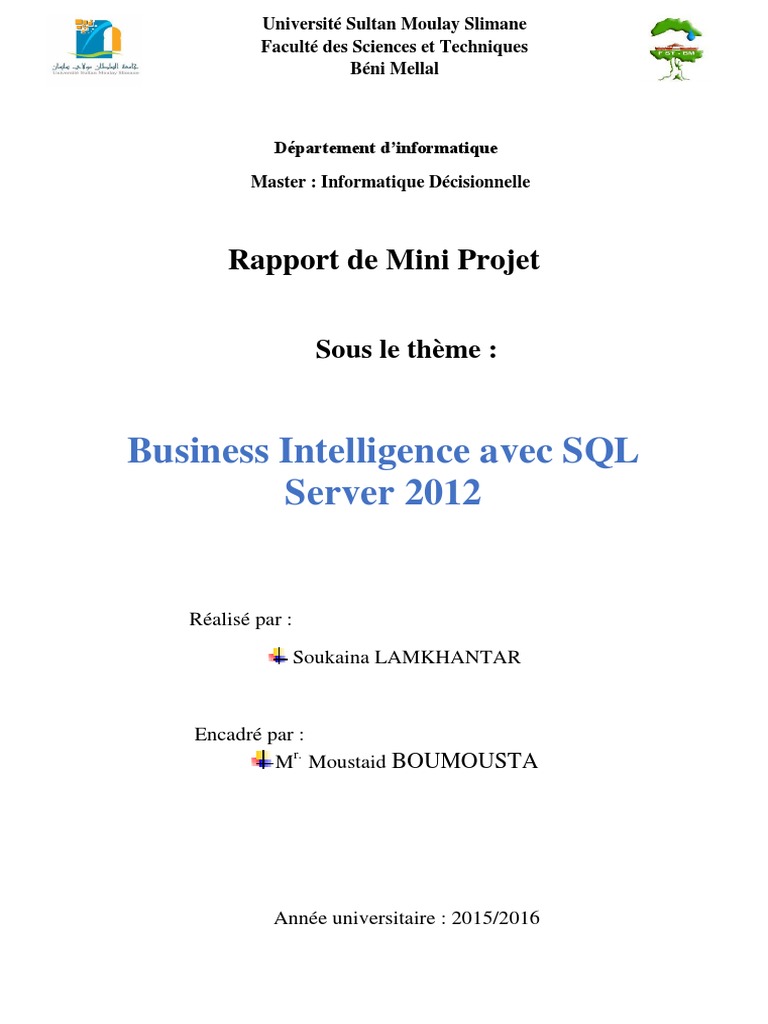 Business Intelligence avec SQL Server 2012 | PDF | Entrepôt de données | Gestion informatique