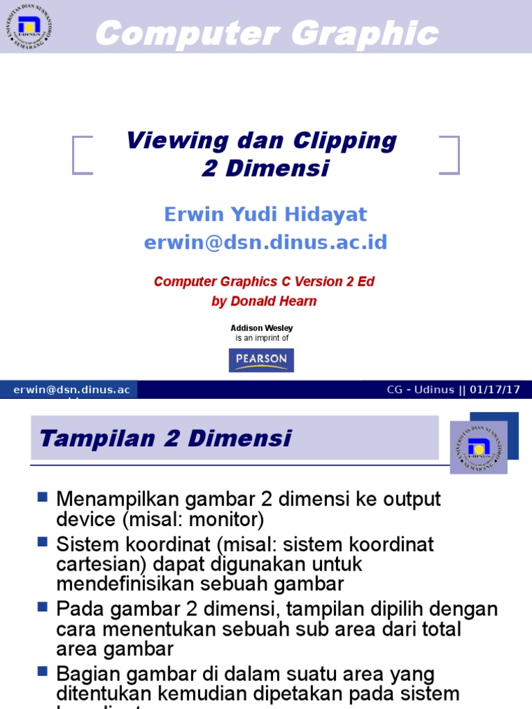 Clipping dan Viewing 2D dalam Grafik Komputer | PDF | Metode & Bahan Ajar | Komputer