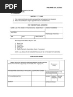 CSC Form 211 Medical Certificate Guide | PDF | Health Sciences ...