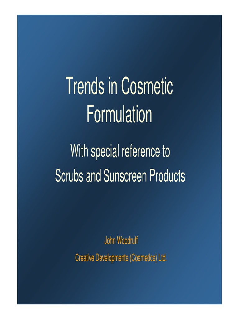 Cosmetic Formulation Insights | PDF | Sunscreen | Ultraviolet
