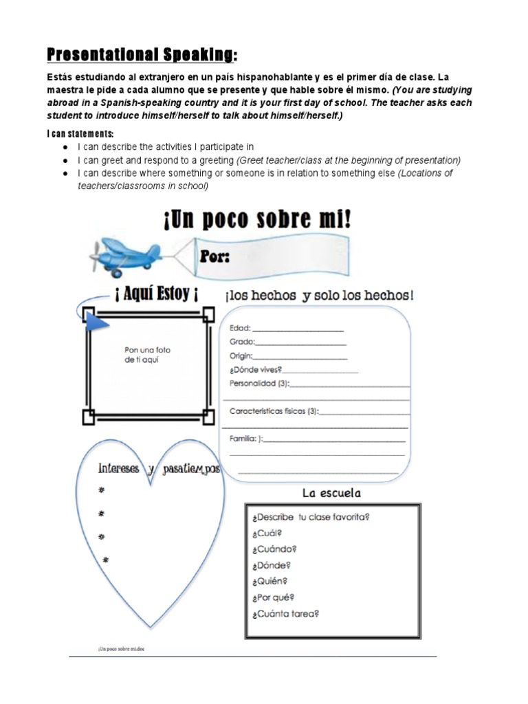 Presentational Speaking | PDF | Vocabulary | Human Communication