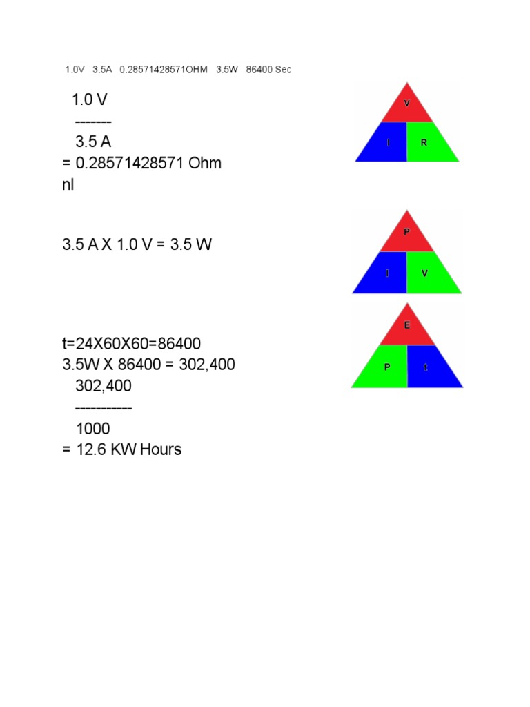 Electrical Power Calculation Guide | PDF