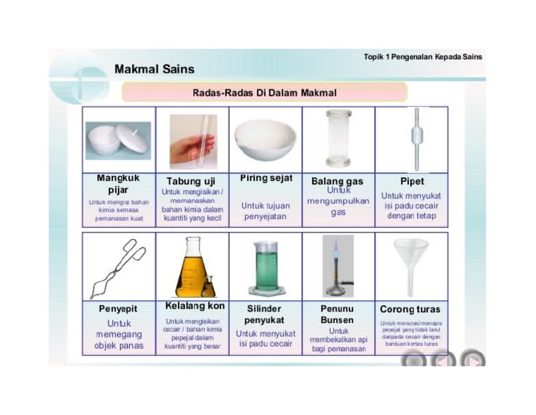 Radas2 Dalam Makmal Sains | PDF