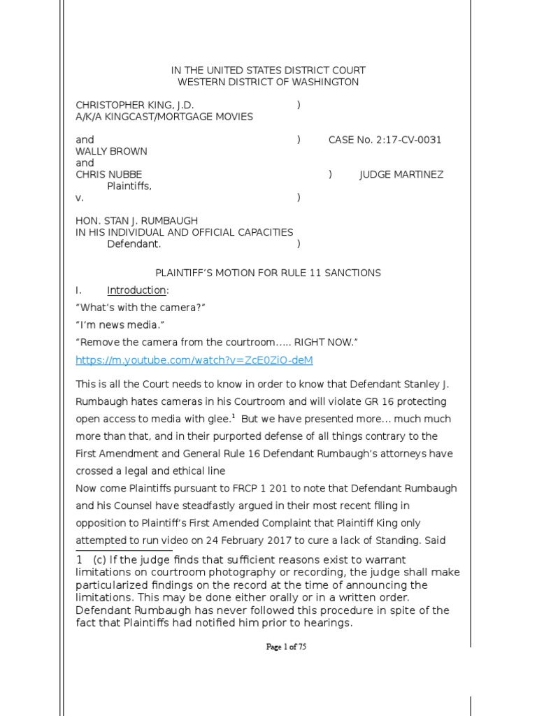 Fraud Upon The Court: KingCast, Wally Brown and Chris Nubbe v. Judge ...