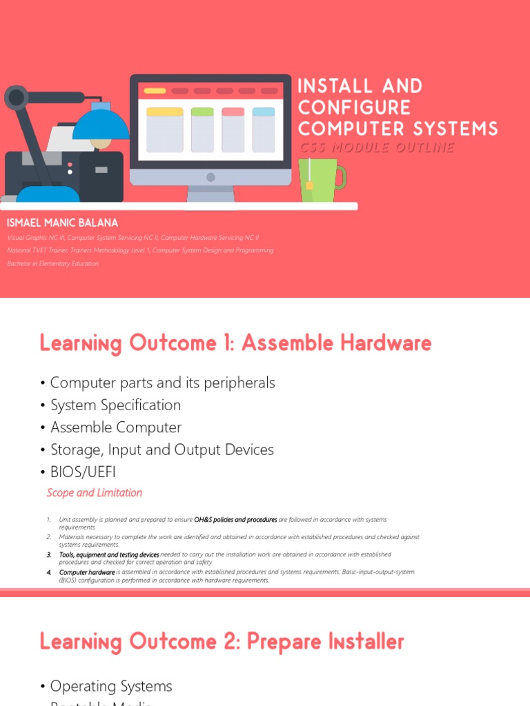 Install and Configure Computer System | PDF | Installation (Computer Programs) | Operating System