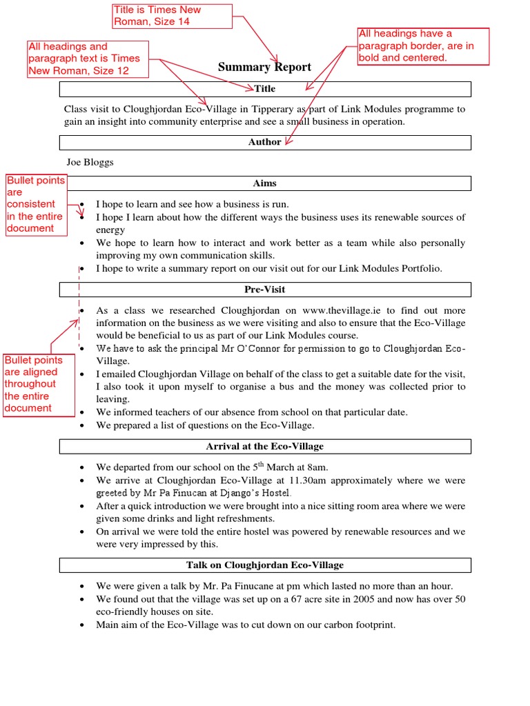 Summary Report | PDF | Natural Environment | Sustainable Development