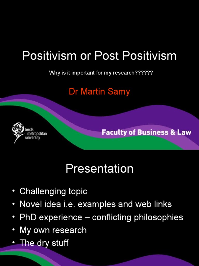 Presentation | PDF | Positivism | Qualitative Research