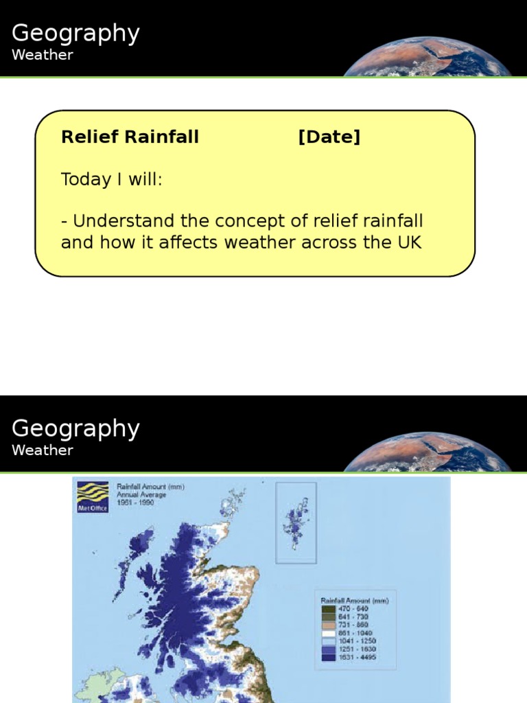 Relief Rainfall | PDF | Science & Mathematics