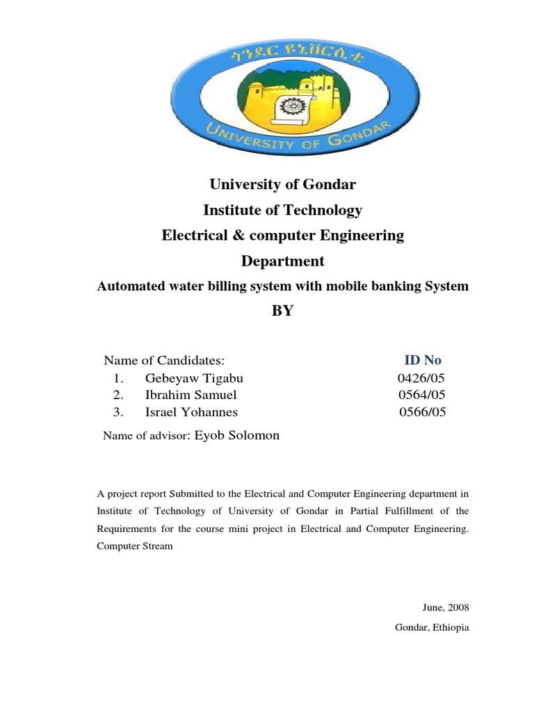 Automated Water Billing System Pdf Microcontroller Short Message