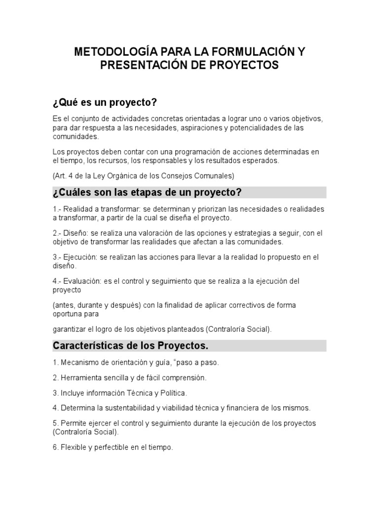 Formato Guia Para La Formulación De Proyectos Sustentabilidad 3439