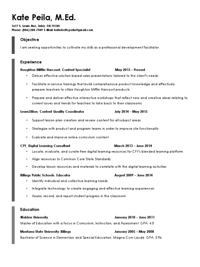 Boise State Resume | PDF | Curriculum | Learning
