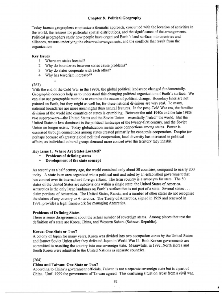 APHG Study Notes Chapter 8 | PDF
