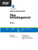 Sejarah Singkat Tes WISC | PDF