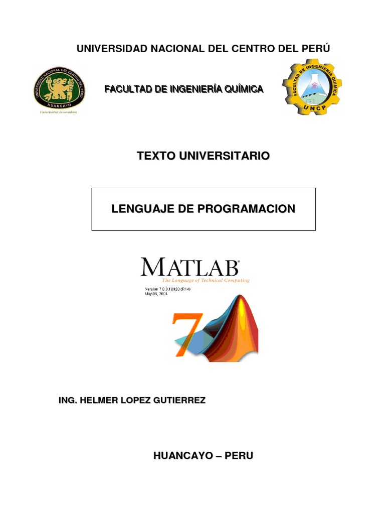 Manual Matlab | PDF | Lenguaje de programación | Programa de computadora