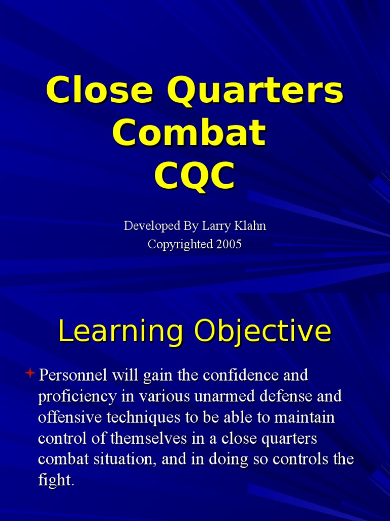 Close Quarters Combat CQC | Download Free PDF | Breathing | Anger