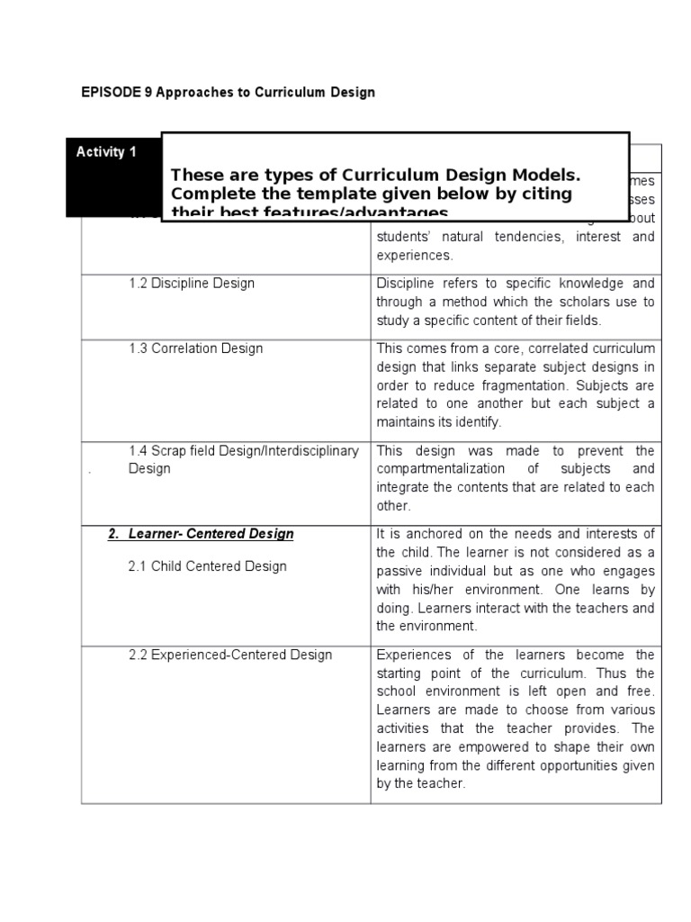 FS Curriculum Episode 9 - 12 | PDF | Curriculum | Teachers