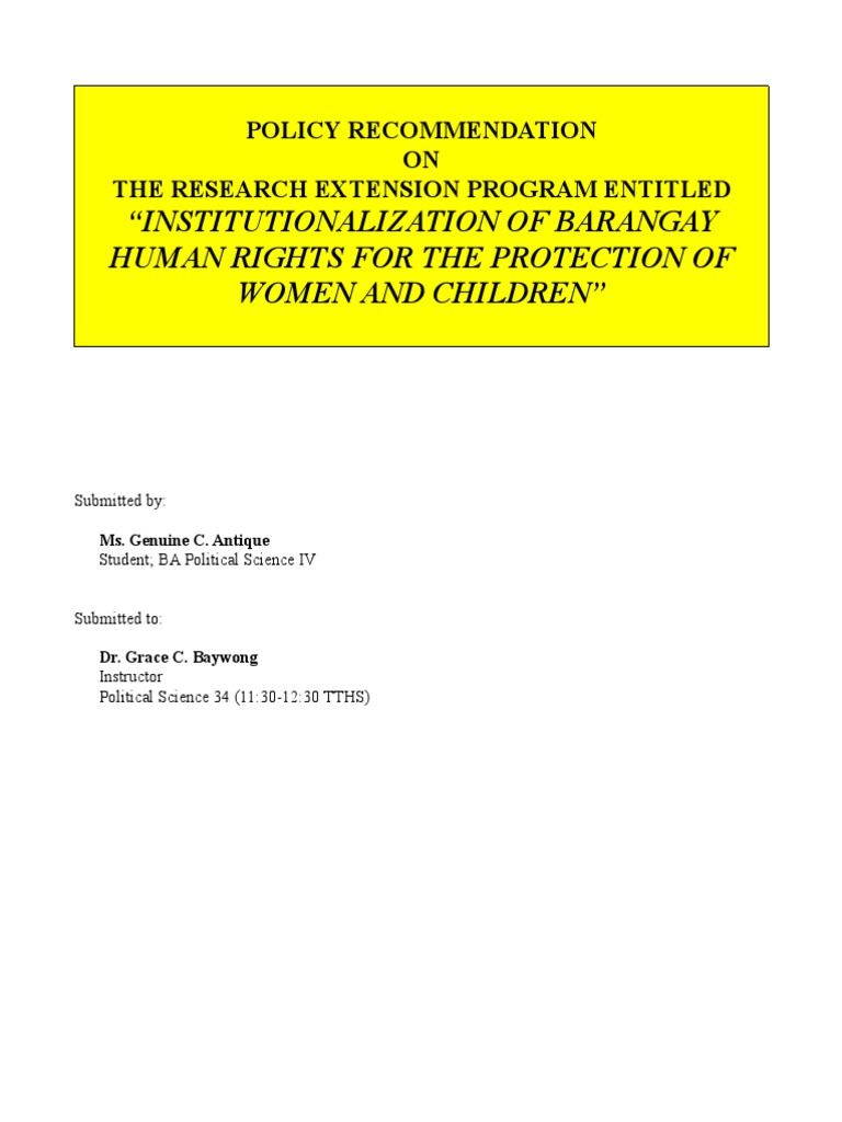 (Policy Recommendation | PDF | Economies | Public Sphere