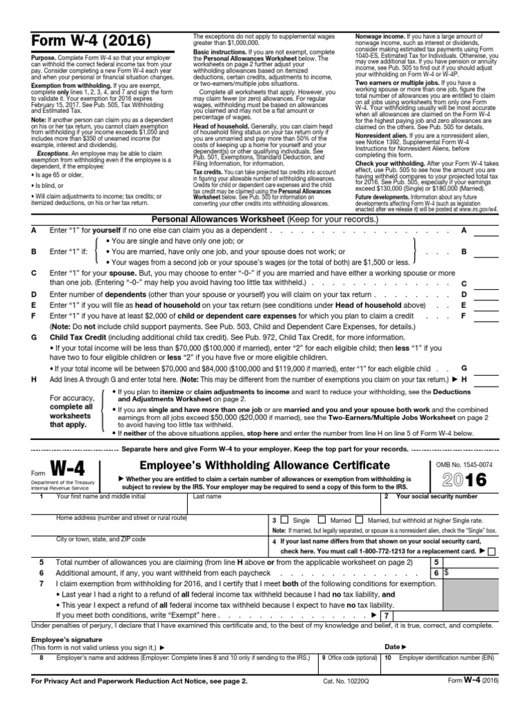 Form 4 PDF | PDF | Withholding Tax | Tax Deduction