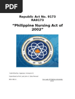 Ra 9173 | PDF | Licensure | Nursing