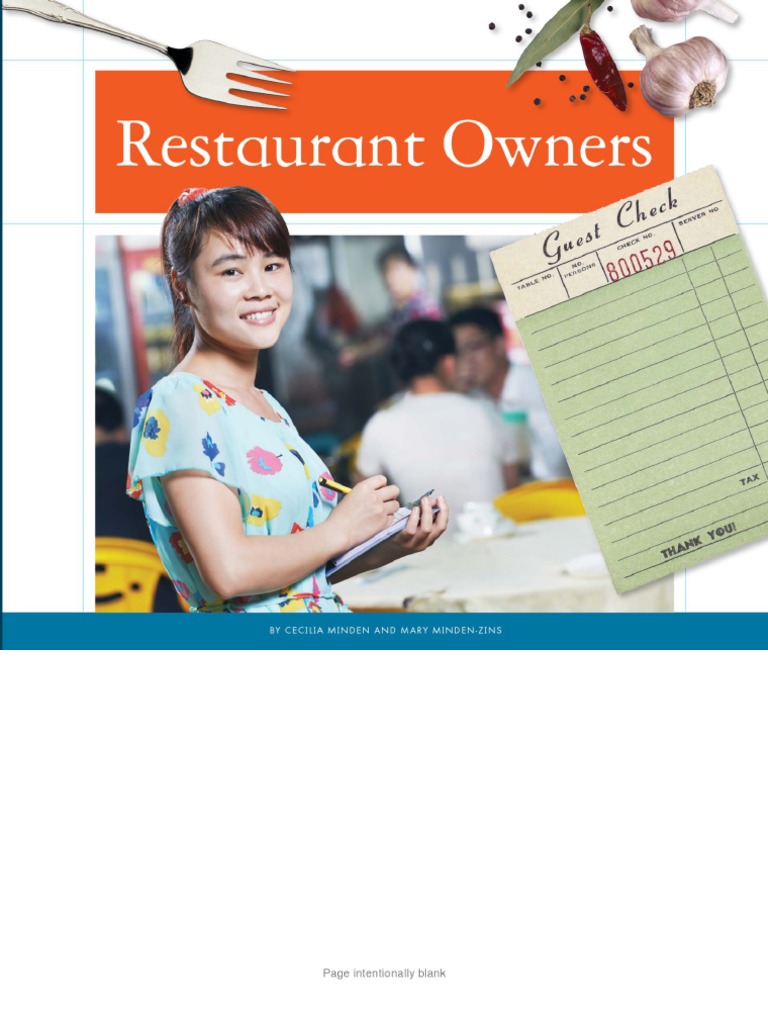 Restaurant Owners | PDF | Restaurants | Chef