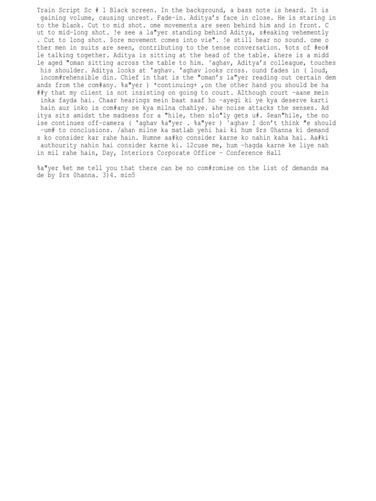 Jab We Met Bollywood Movie Script | PDF