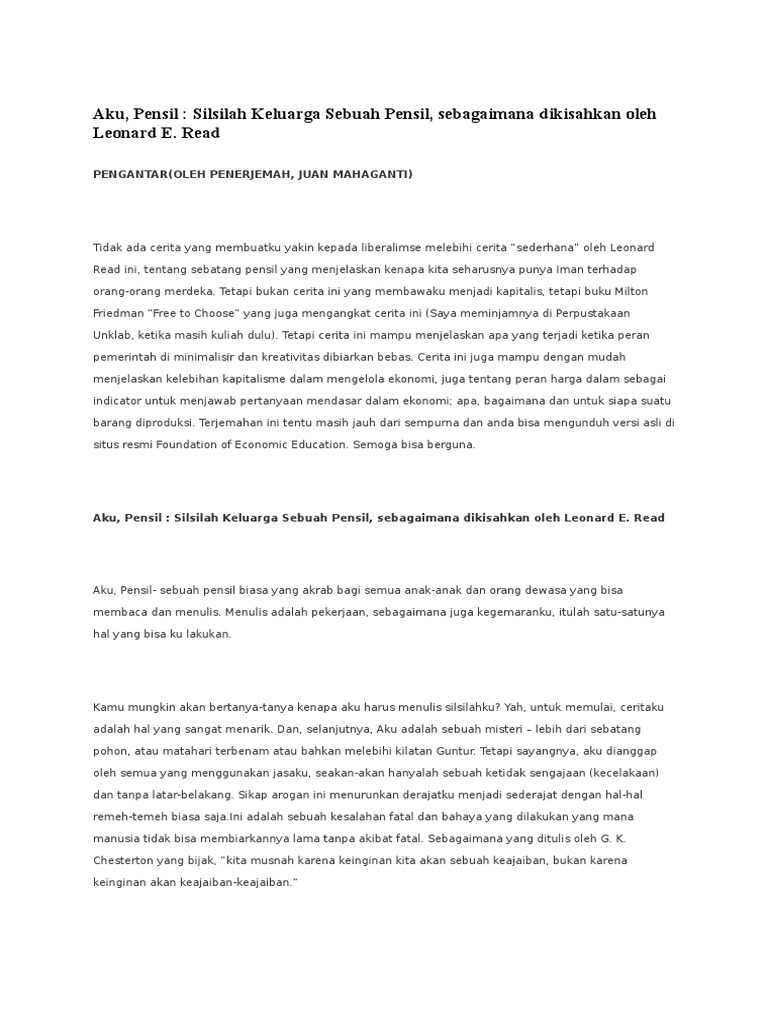 Aku Pensil Pdf Perjalanan