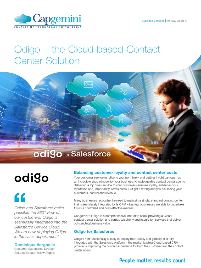 Odigo Factsheet | PDF | Salesforce.Com | Customer Relationship Management