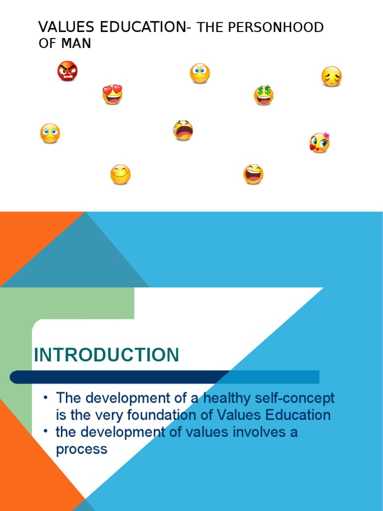 Values Education-: The Personhood of Man | PDF