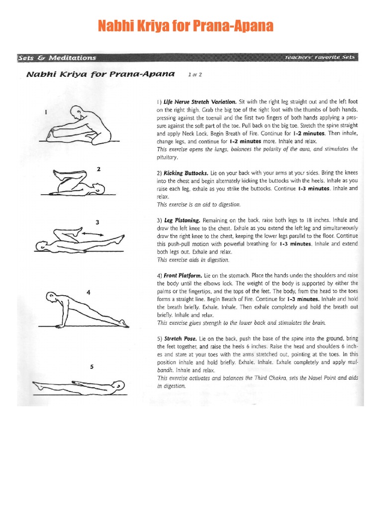 Nabhi Kriya For Prana Apana | PDF