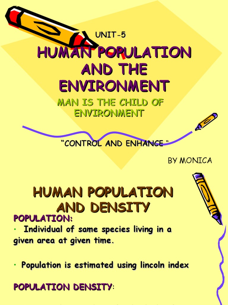 EVS Unit-5 PPopulation and The Environment | PDF | Population | Family Planning