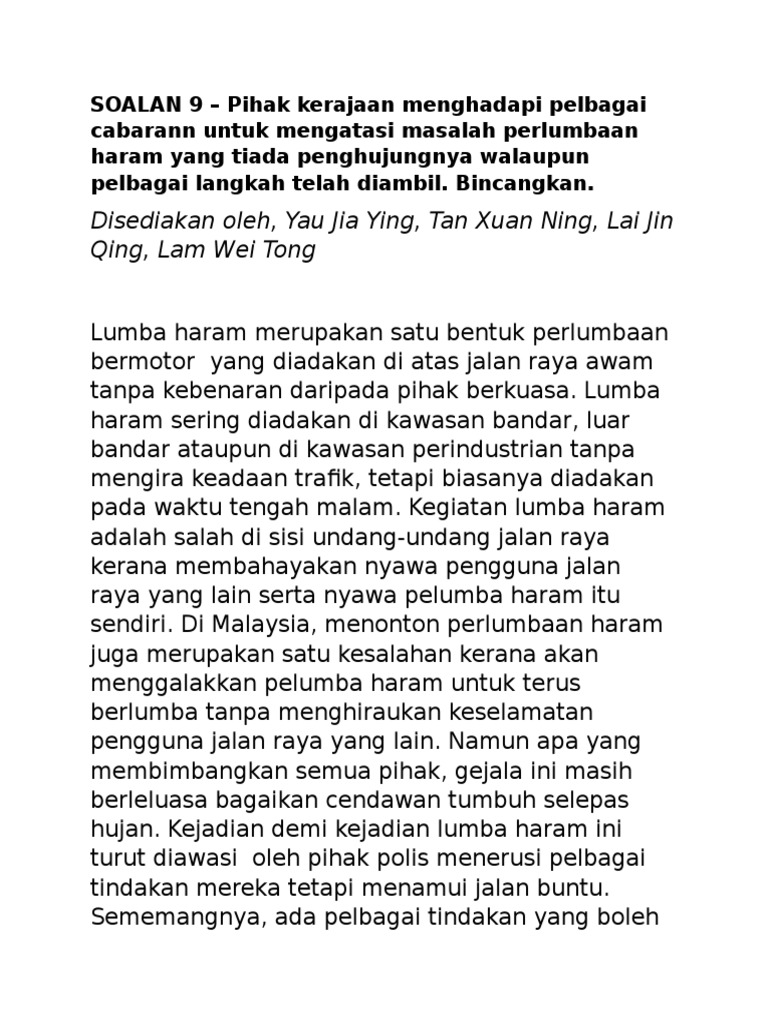 Soalan 9 | PDF