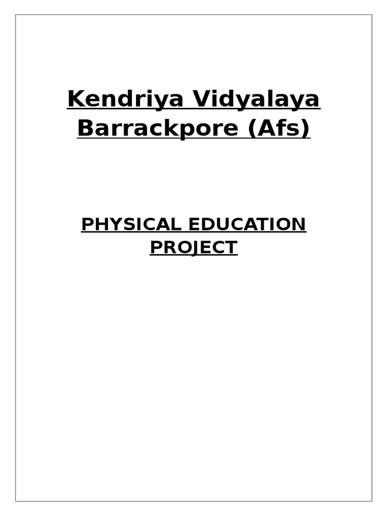 Physical Education Project | PDF | Bowling (Cricket) | Cricket