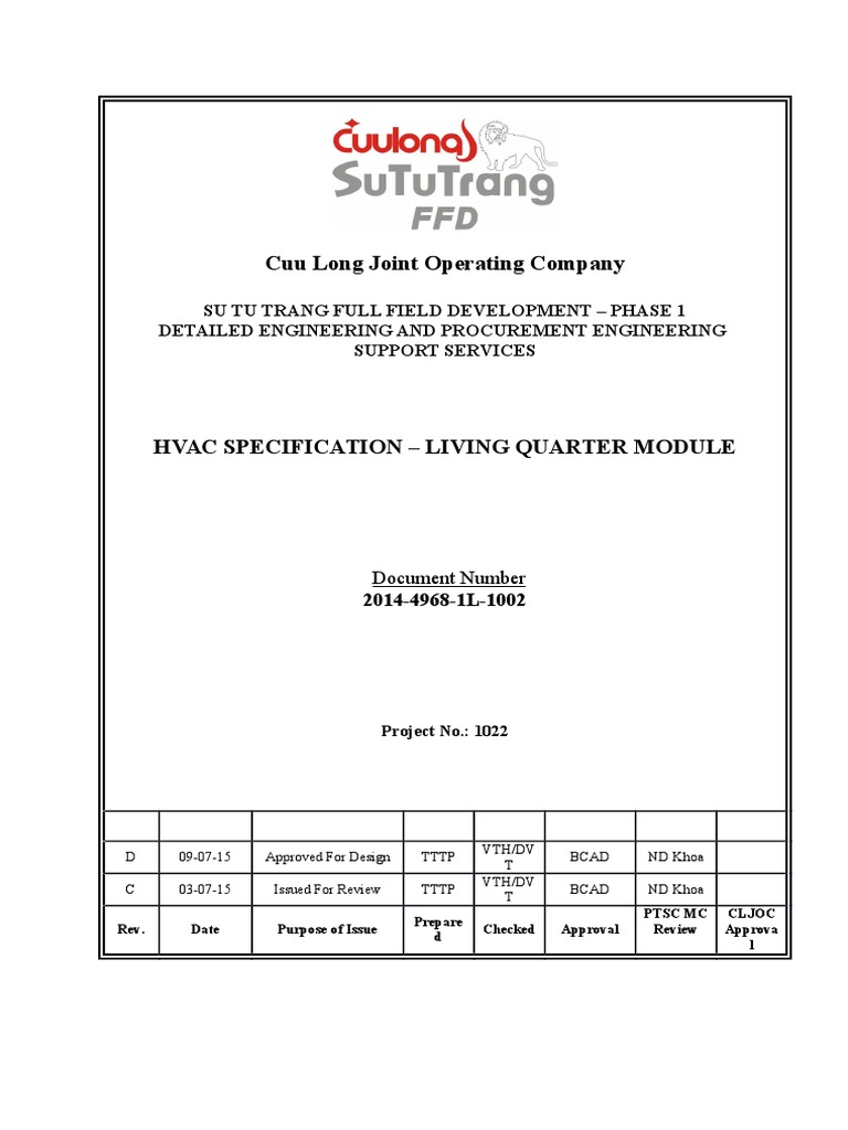 2014-4968-1L-1002 - Rev. D HVAC Specification For LQ Module | PDF ...