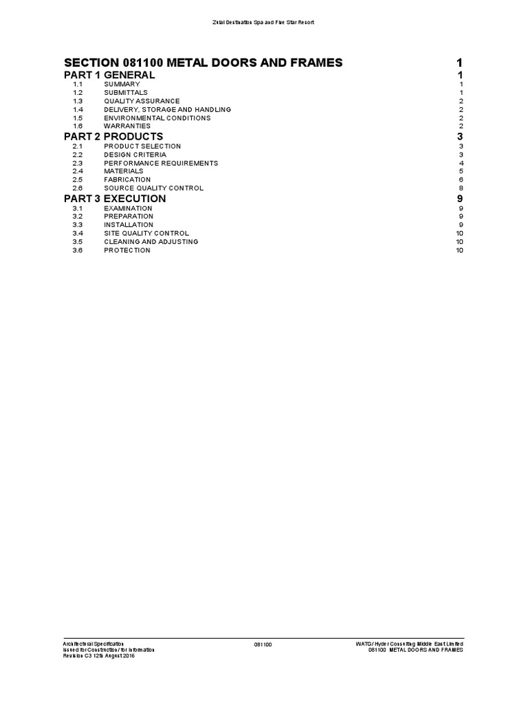 Division 08 Openings | PDF | Welding | Construction