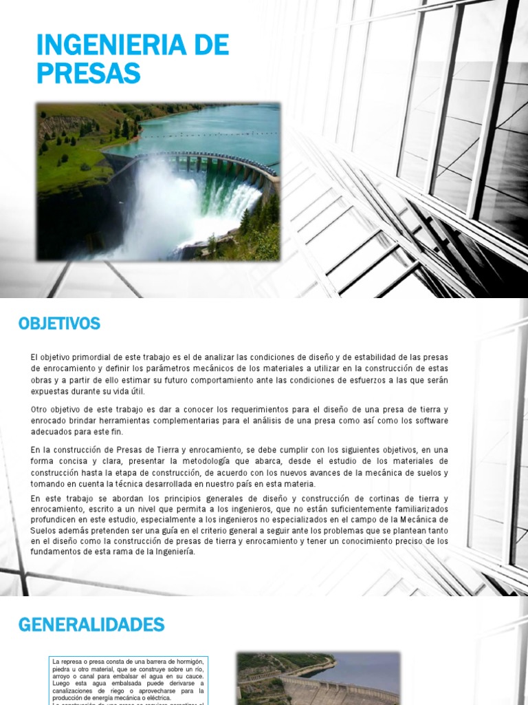 Ingenieria de Presas | PDF | Represa | Reservorio