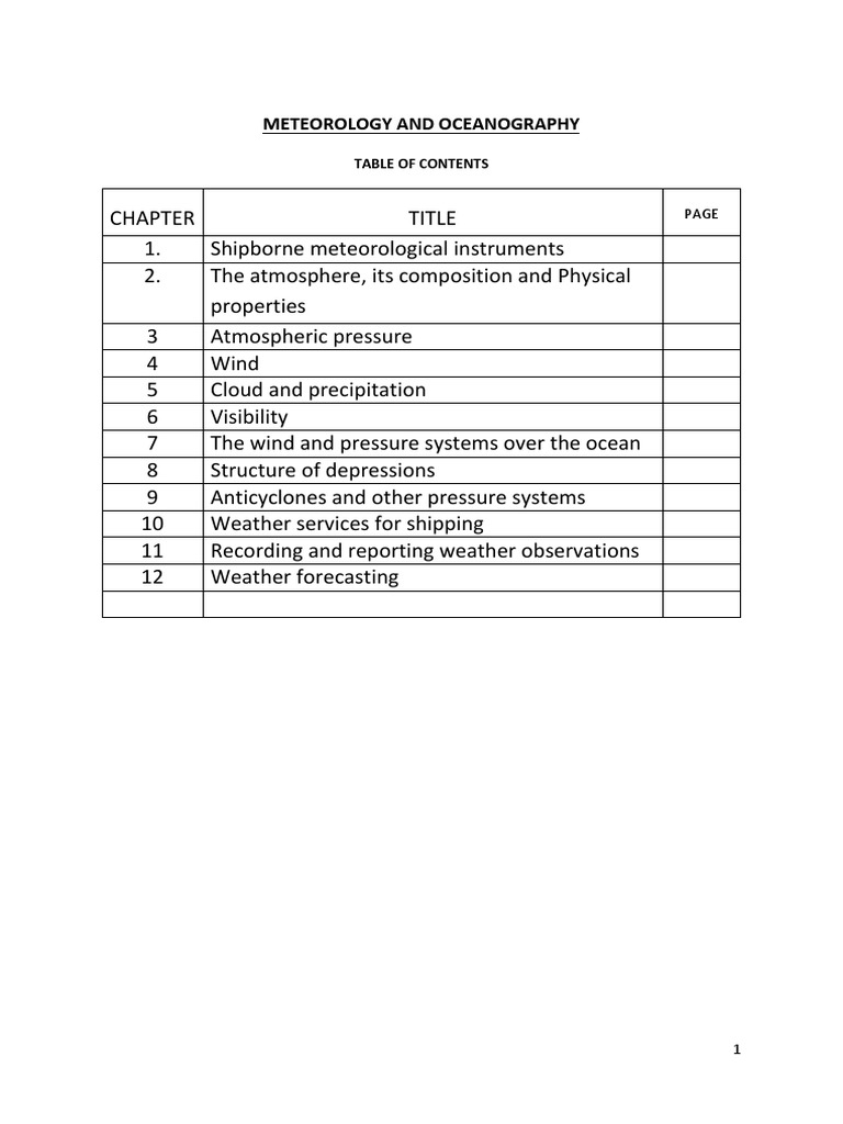 Meteorology Handouts | PDF | Fog | Troposphere